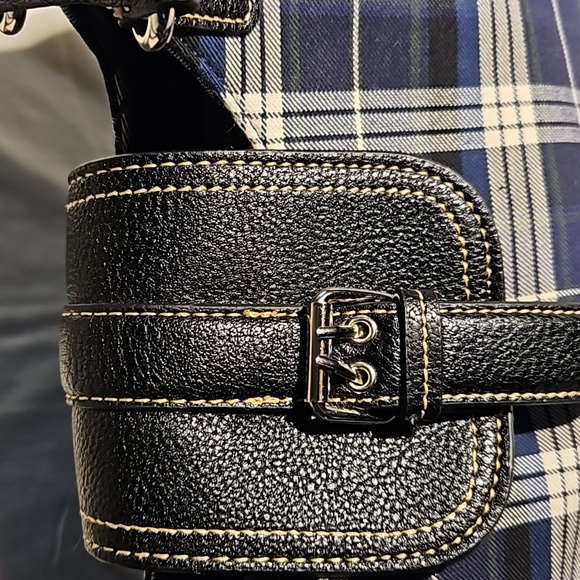 Chaps | Bags | Chaps Ralph Lauren Blue Plaid Purse | Poshmark